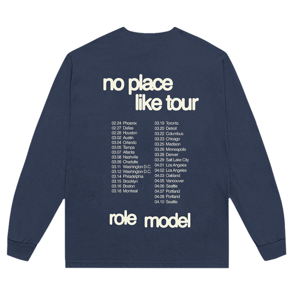 No Place Like Tour Blue Longsleeve - Role Model Official Store